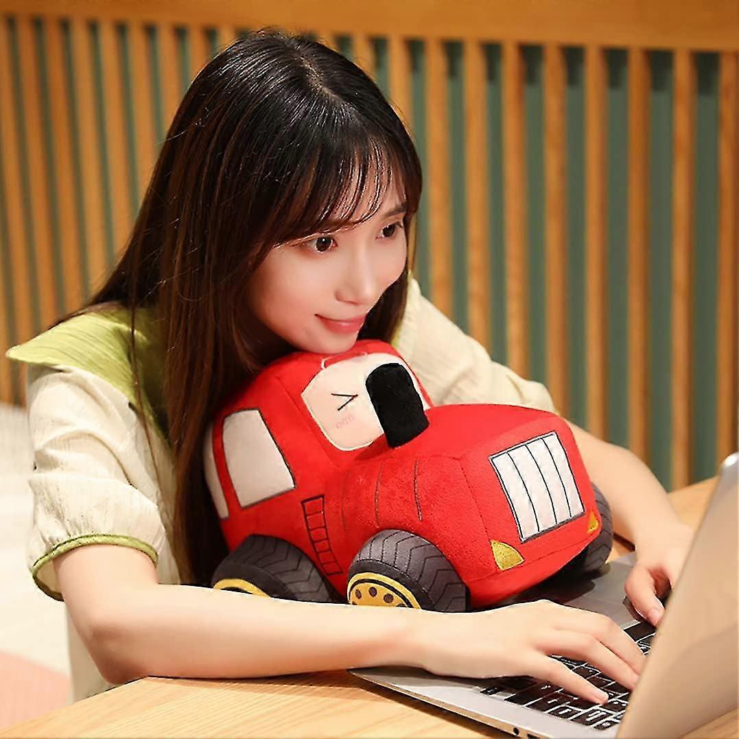 Soft Plush Tractor Stuffed Truck Toy Super Cute Car Plushie Throw ...
