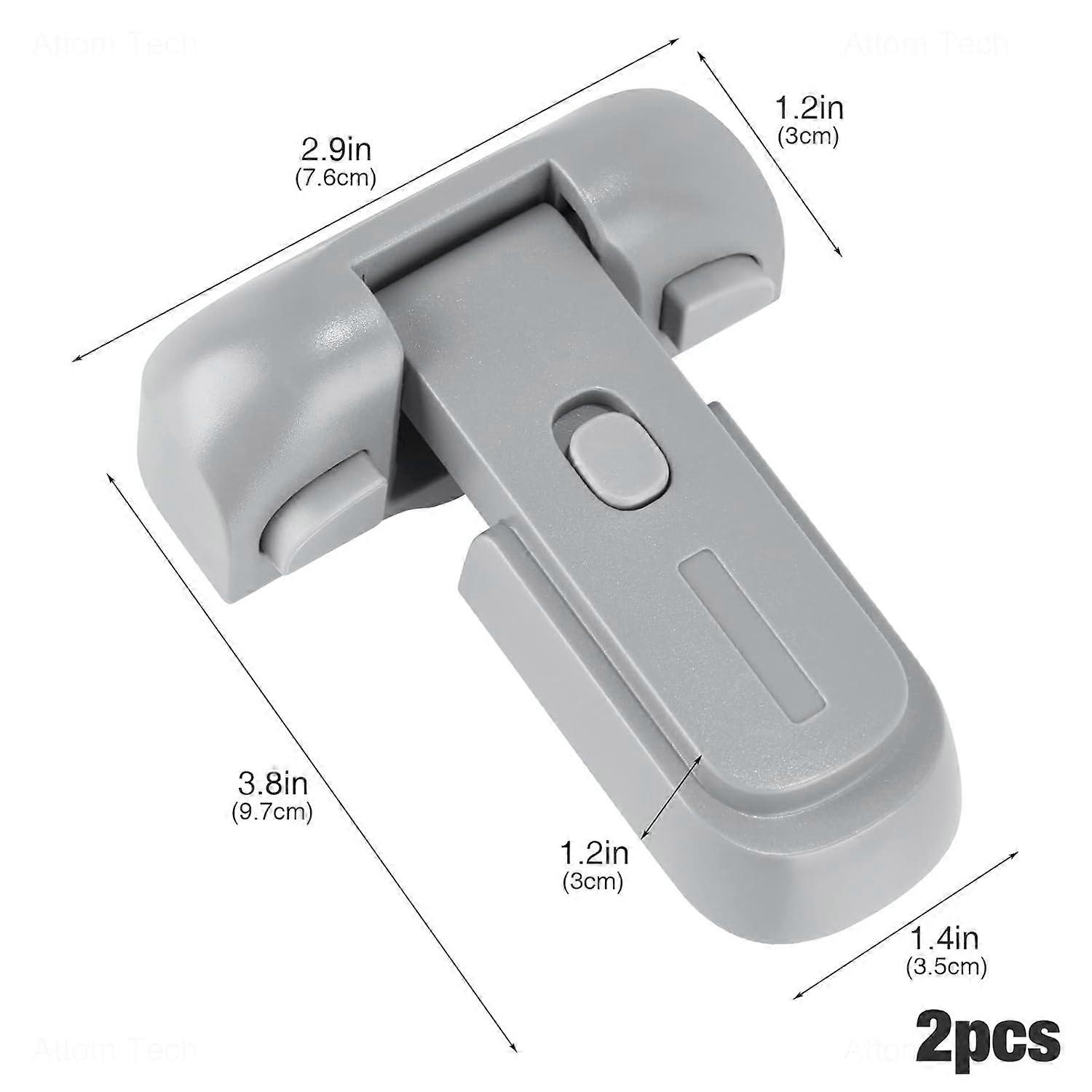 Child Proof Refrigerator Fridge Freezer Door Lock 2-Pack for Kids ...