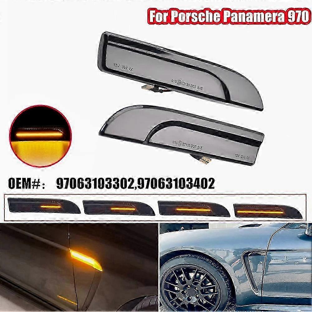 Led Side Marker Light Flow Fender Lamp For Porsche Panamera 970 Chassis ...
