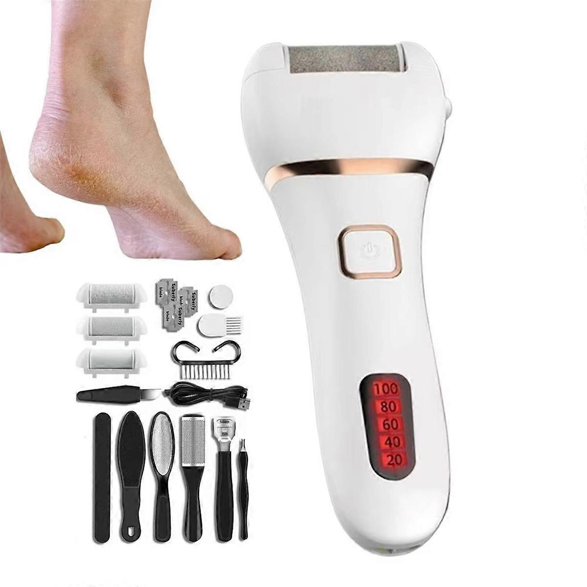 Electric Pedicure Tools Foot Care File Leg Heels Remove Hard Cracked ...