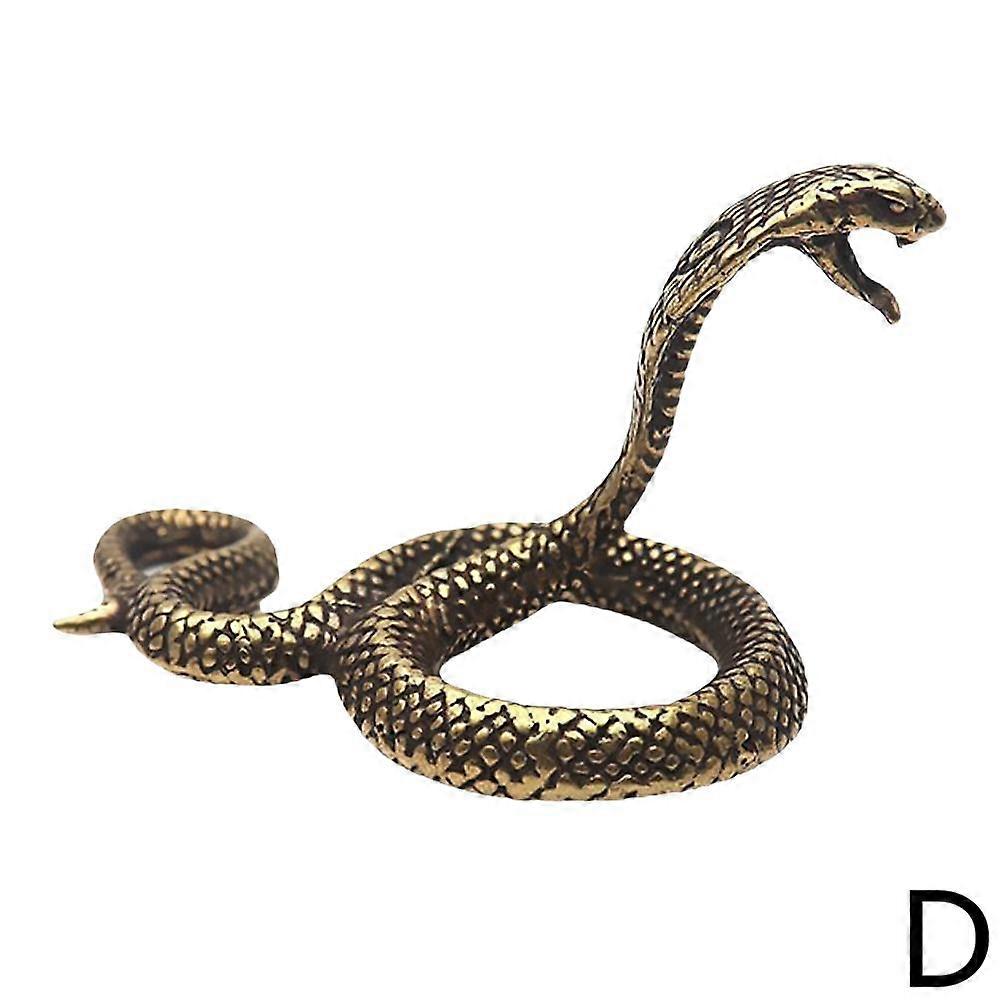 Brass Mini Antique Snake Statue Ornaments 2025 The Year of Snake ...