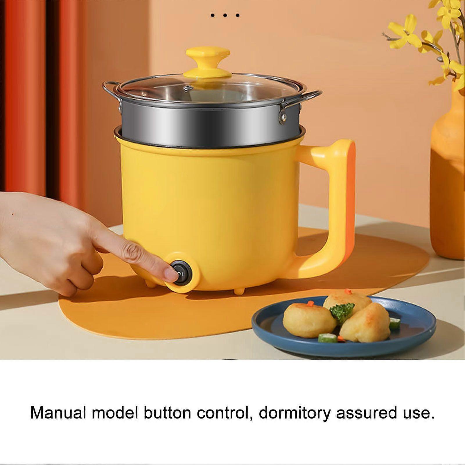 Elektrischer Nudelkocher Gelb 1,8 l 2 Geschwindigkeitseinstellung 600 W ...