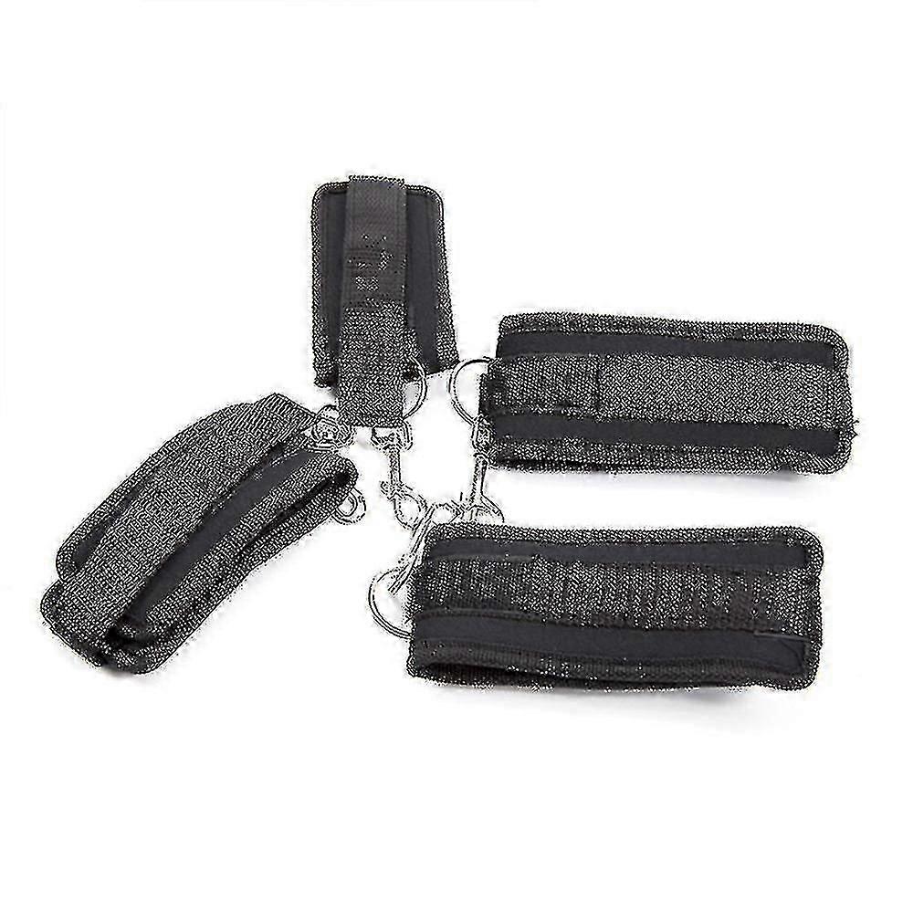 Soft Leather Handcuff Set Adjustable Strap Set For Hand - Wrist - Ankle ...