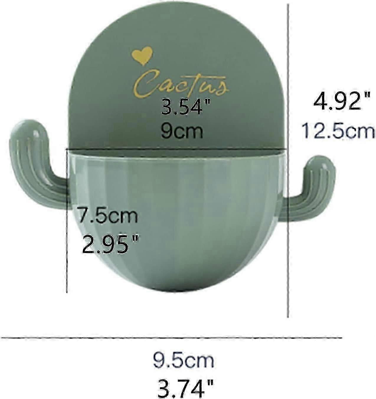 Soap Dish with Drains, Cactus Shaped Soap Holder with Hooks, Easy Dry ...