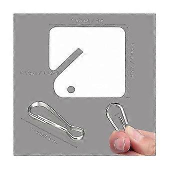 100 Pcs Key Tags White Plastic Hanging Tags With Metal Snap Hooks, Tags ...