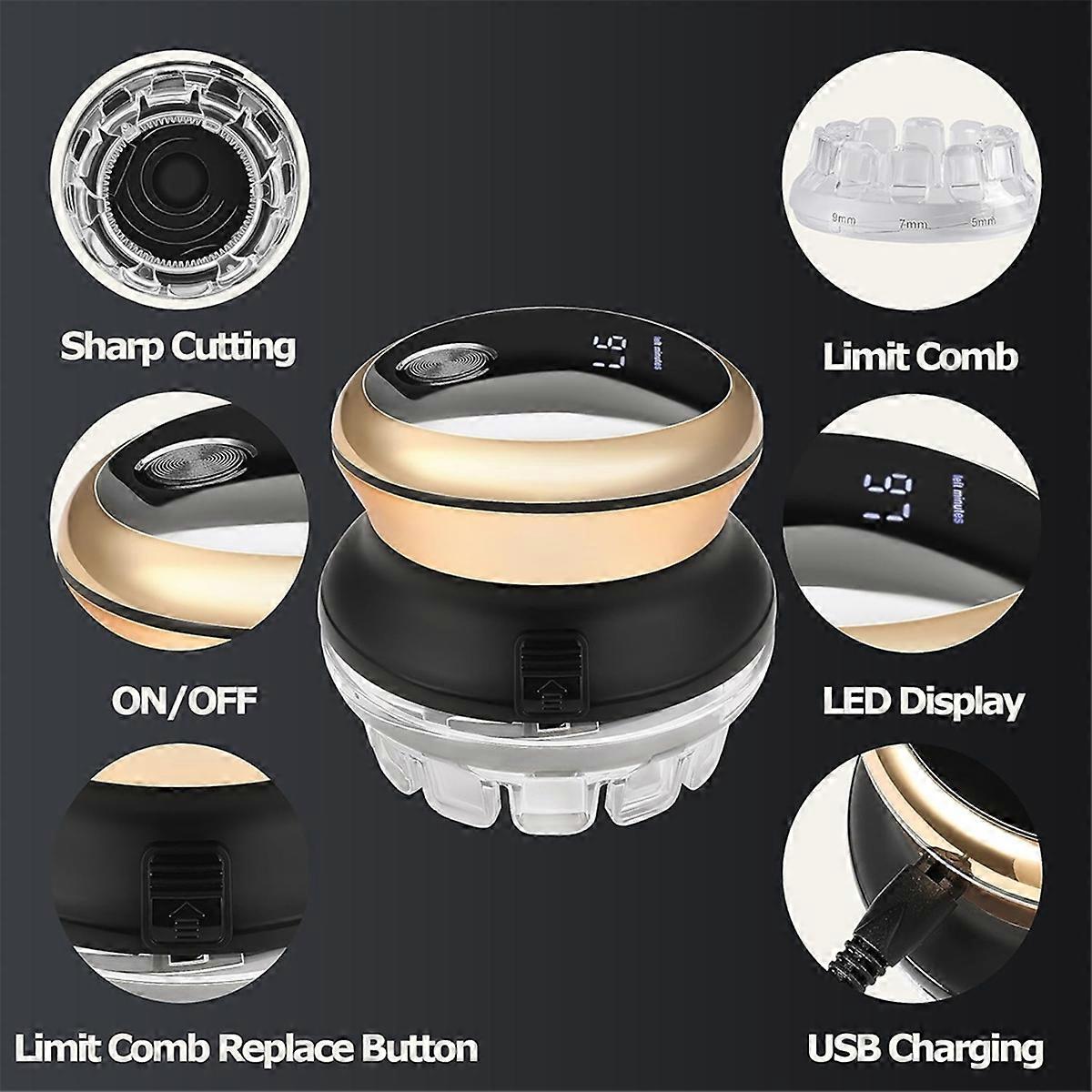 Professional Hair Clippers for Men Automatic Circular Hair Trimmer ...