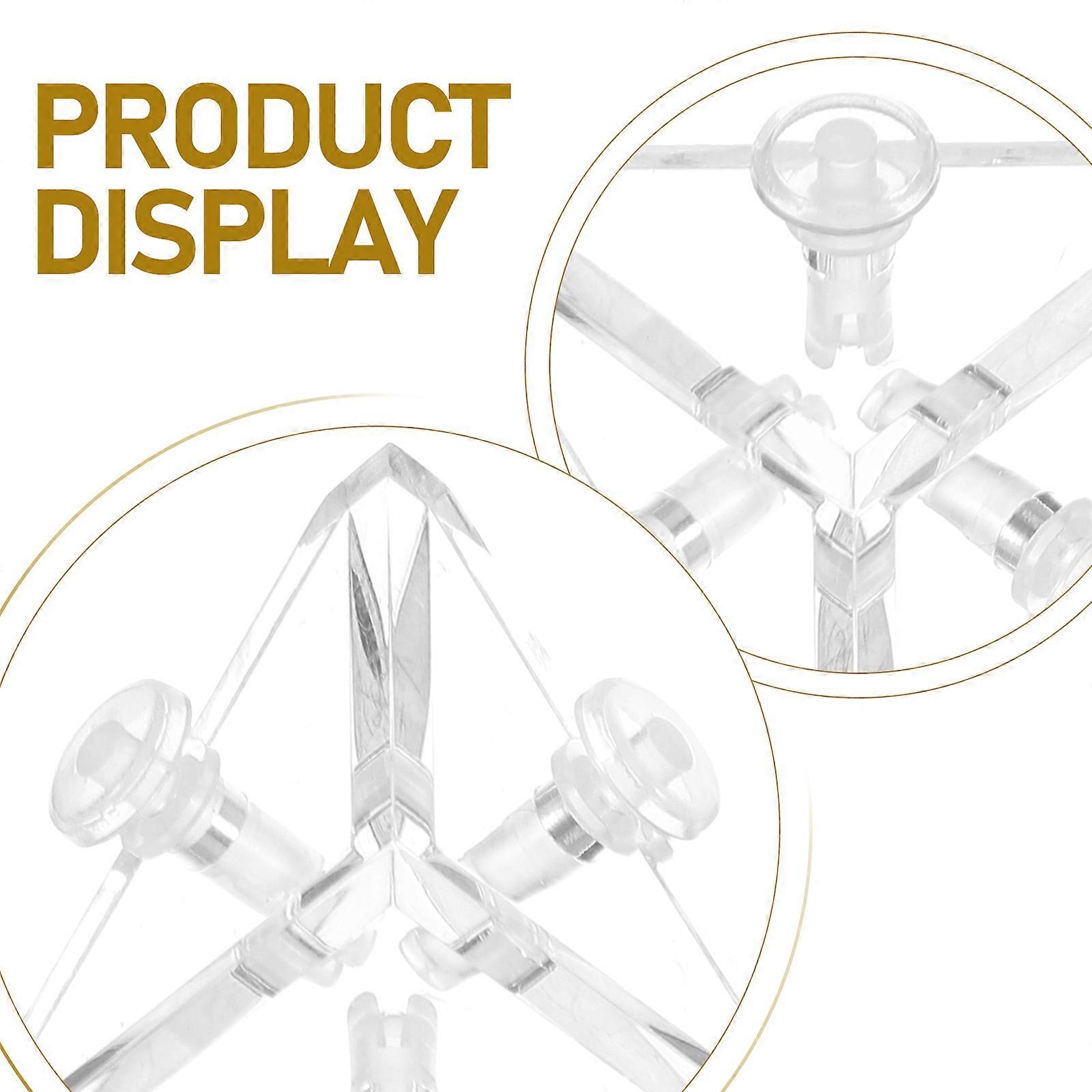 Corner Brackets Acrylic Display Case Triangle for Homes Transparent ...