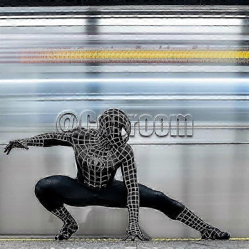 25-26 Black/Red Tobey Maguire Spiderman Costume - Perfect For Cosplay ...