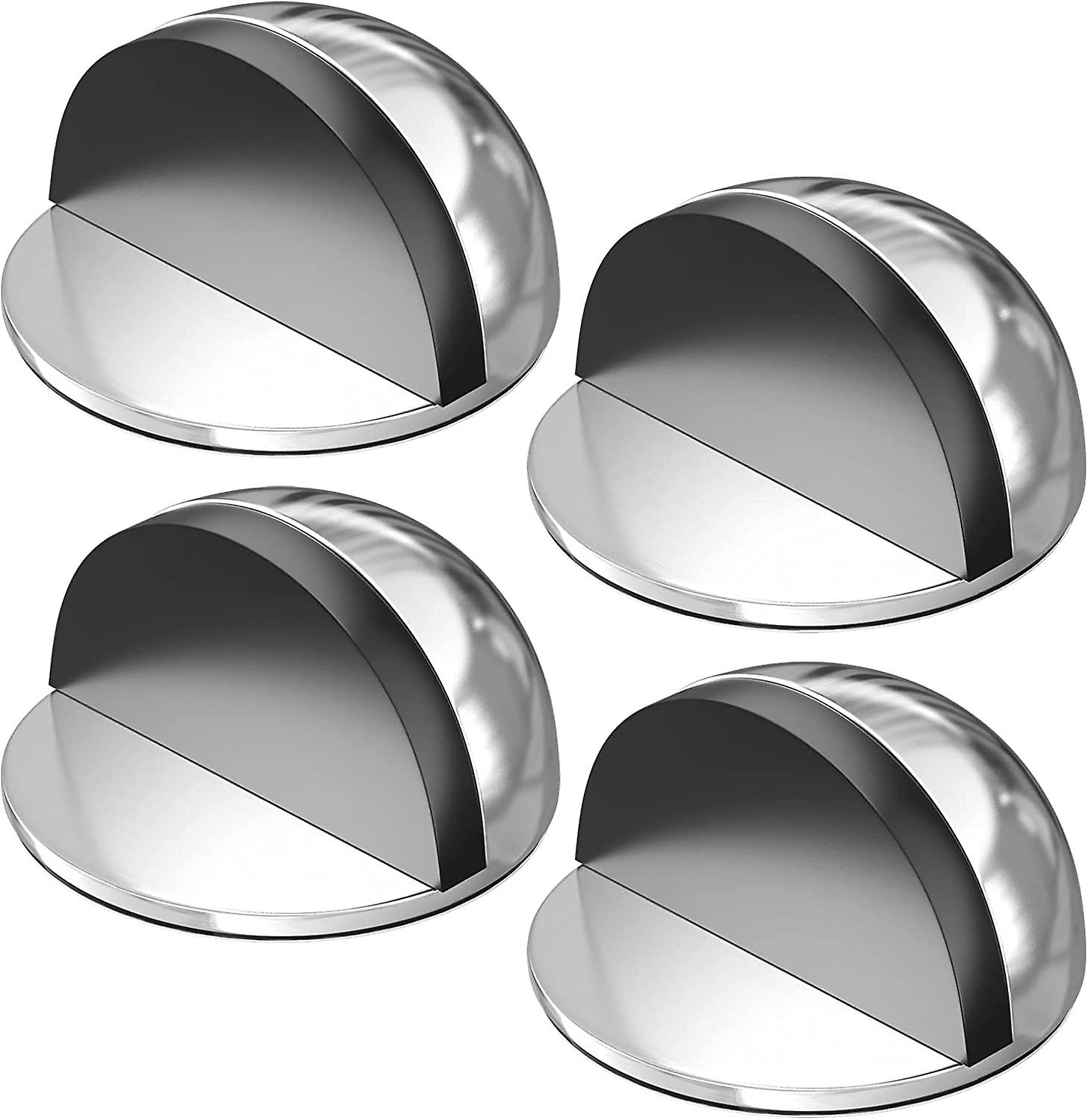 Set Of 4 Door Stops, Stainless Steel Door Stops And Stoppers With ...