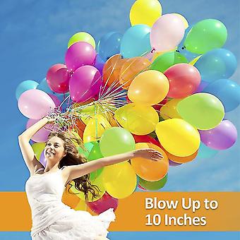 100 Pack Party Balloons Strong Latex,multicolor Balloons For Helium Or ...