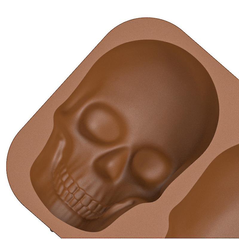 Large Skull Shaped Cake Pan Food Grade Silicone High Temperature ...