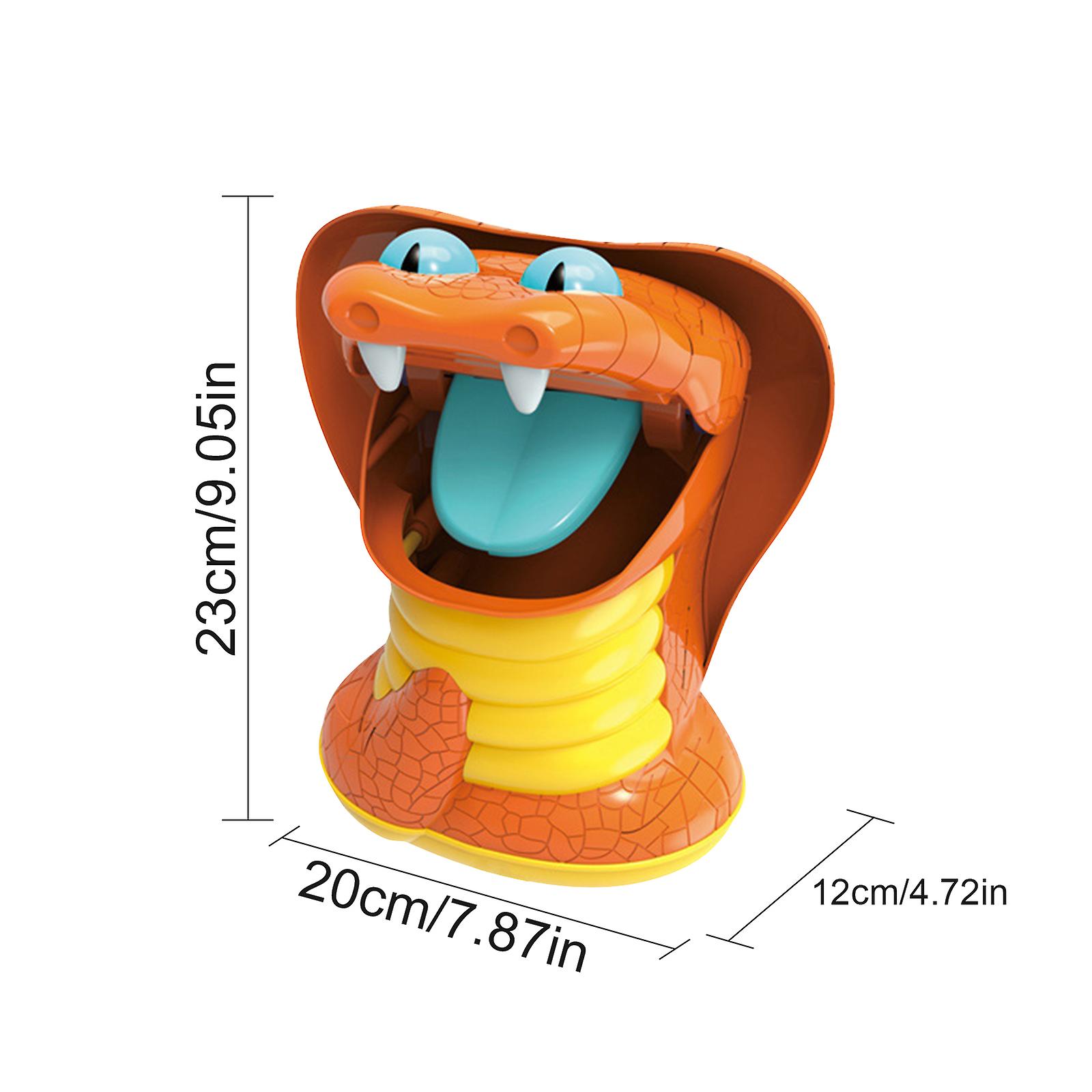 2024 NEW Cartoon Electric Rattlesnake Toys Decompression Snake Head Pop ...