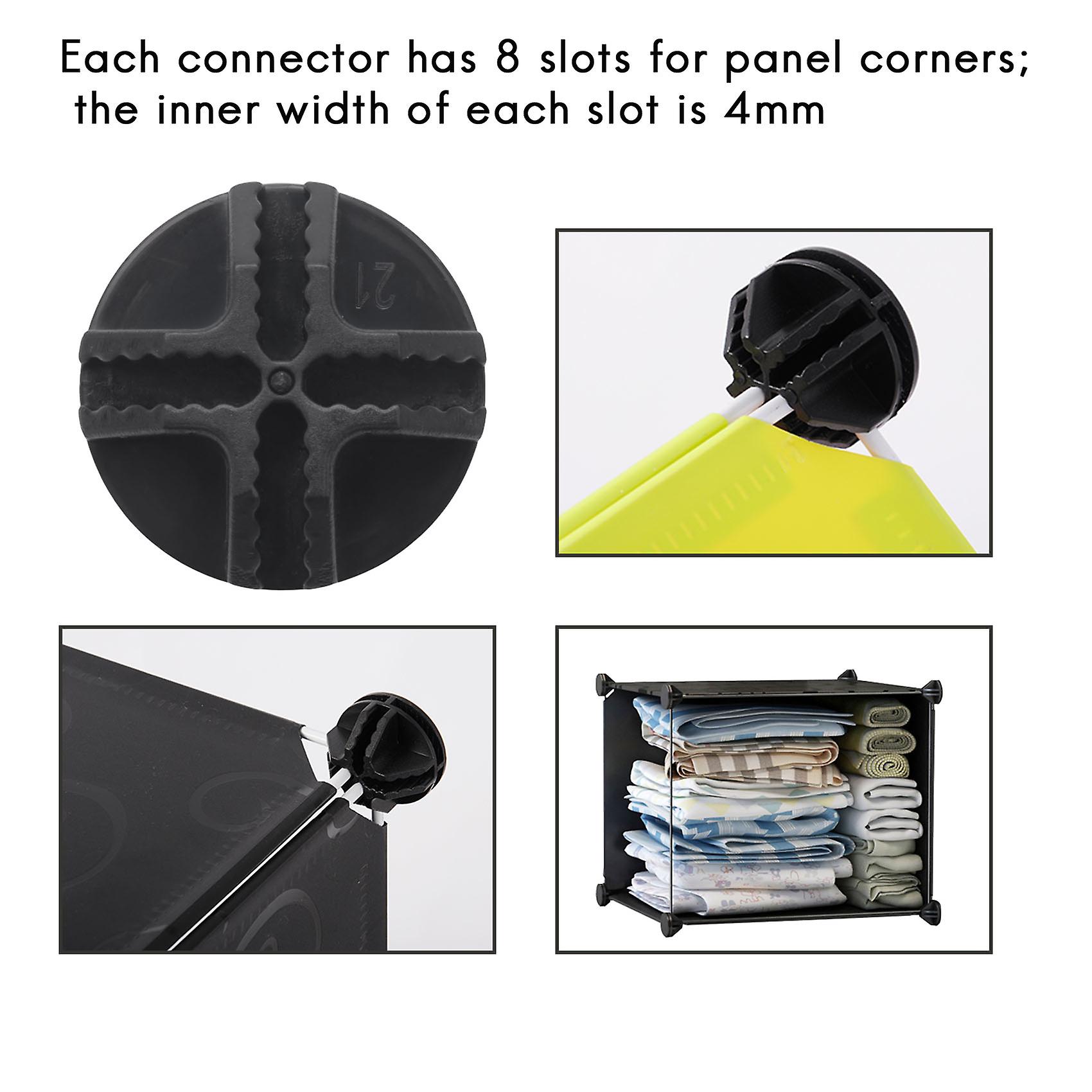 Wire Square Plastic Connectors For Modular Organizer Closet And Wire ...
