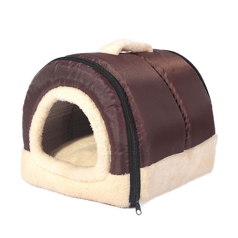 Igloo Dog House, Portable Cat Igloo Bed with Removable Cushion, 2 In 1 ...