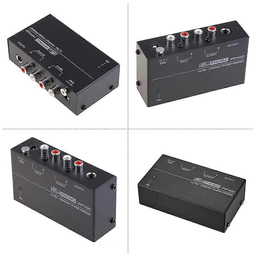 EU/UK/US Plug Ultra-Compact Phono Preamp Preamplifier with RCA 1/4 ...