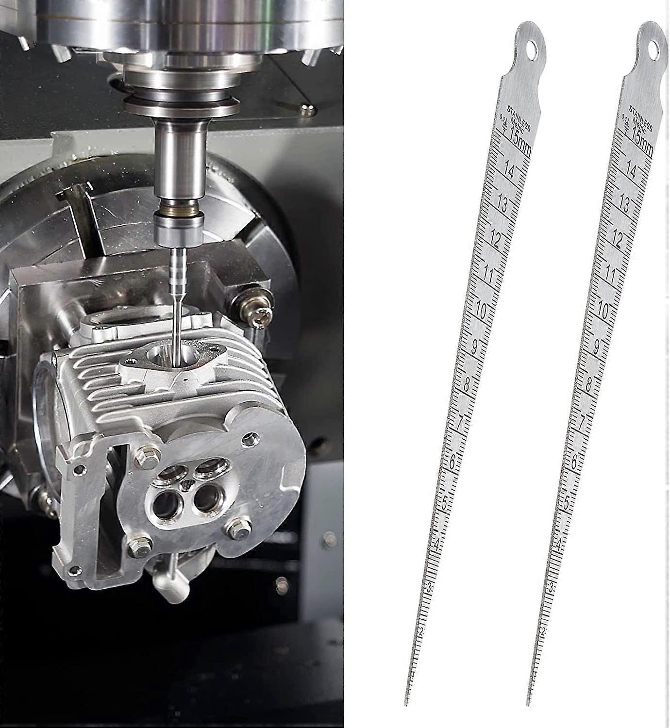 2pcs Shim Feeler Gauge Stainless Steel Tapered Gap Gauge Tapered ...