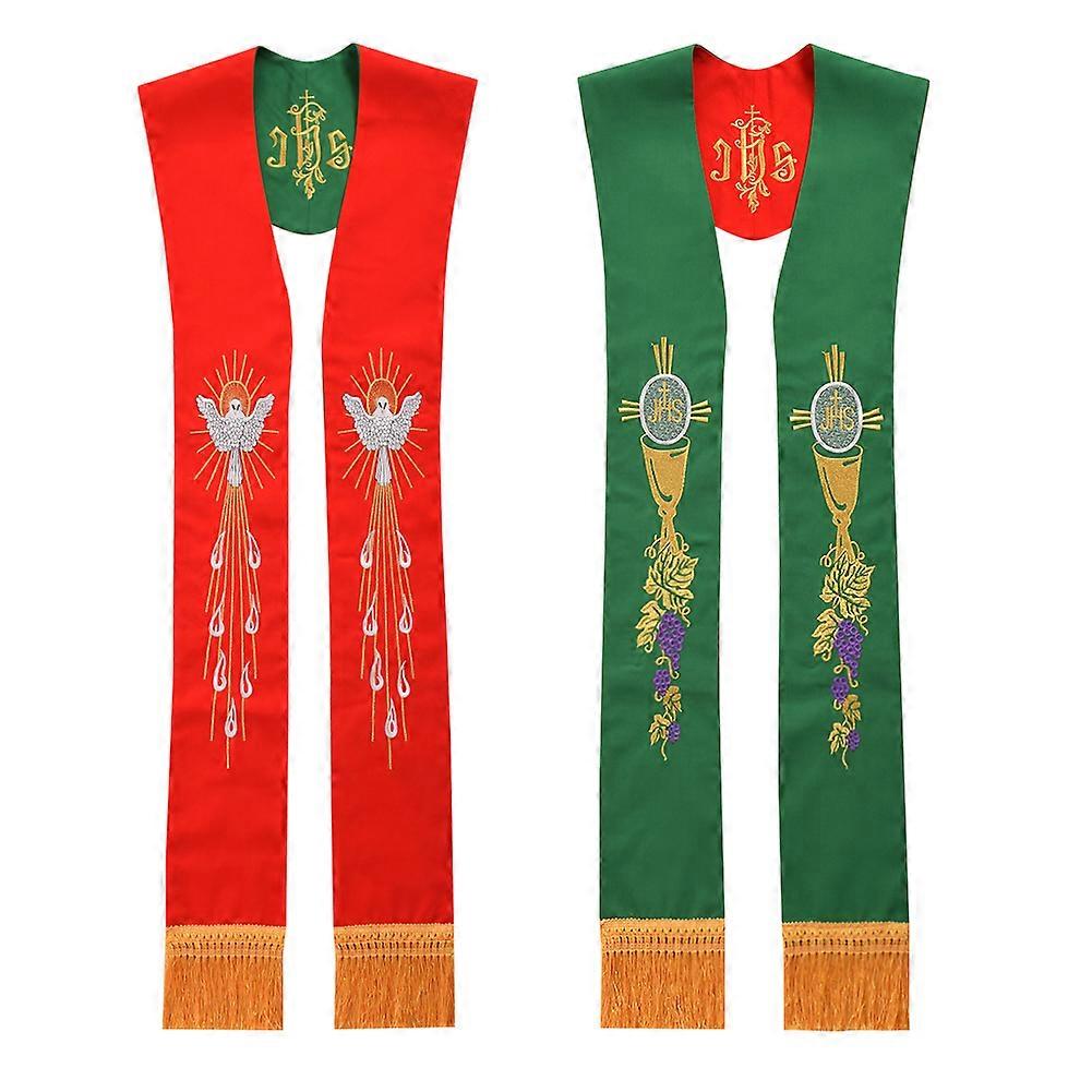 Anglican Priest Stole Clergy Double Sided Unisex Adults Catholic Mass ...