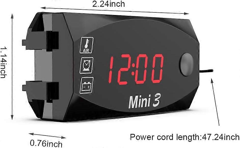 Universal Motorcycle Meter, Electronic Motorcycle Watch Digital Clock ...