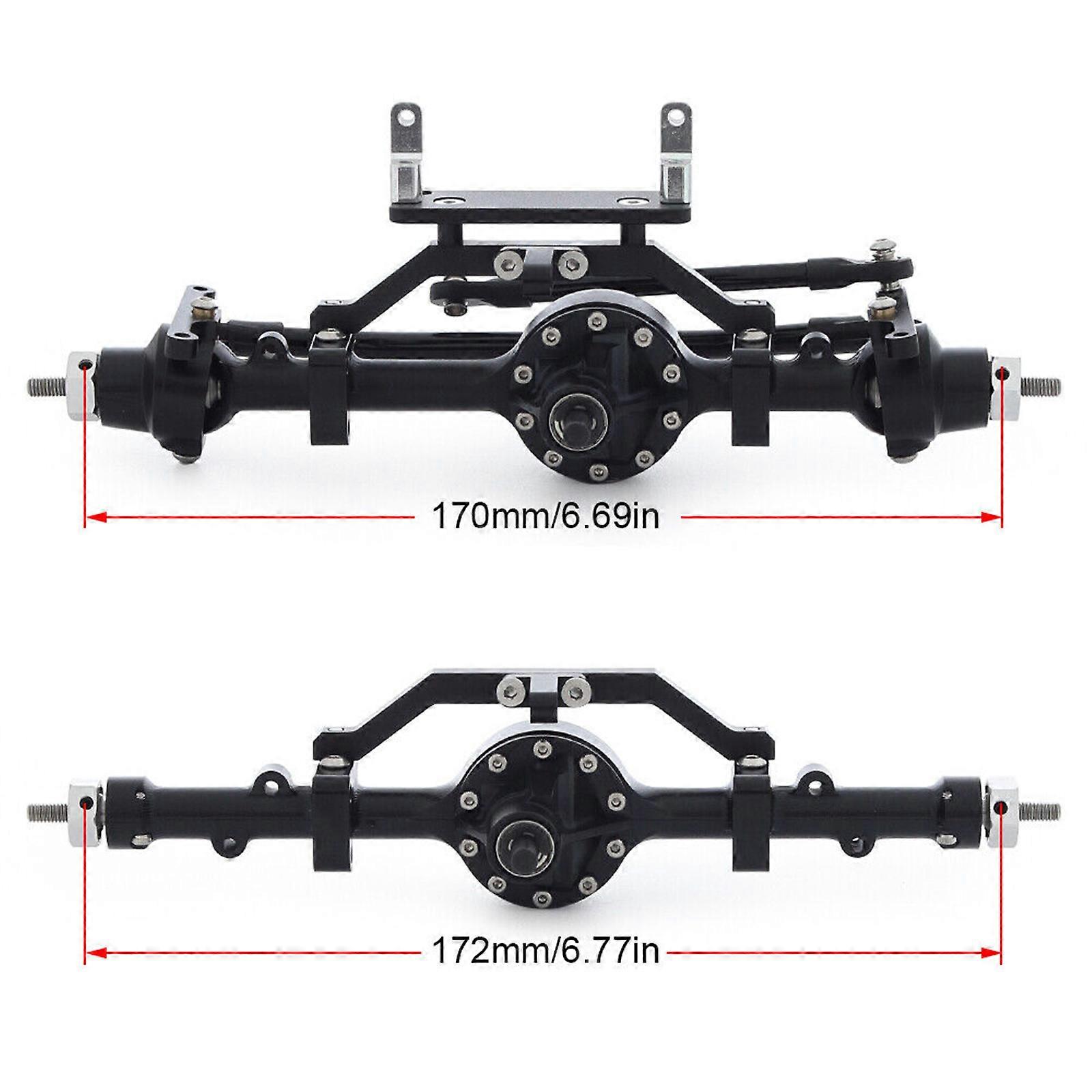 CNC Front Rear Axle for 1/10 RC Crawler Car RC4WD Gelande II TF2 D90 ...