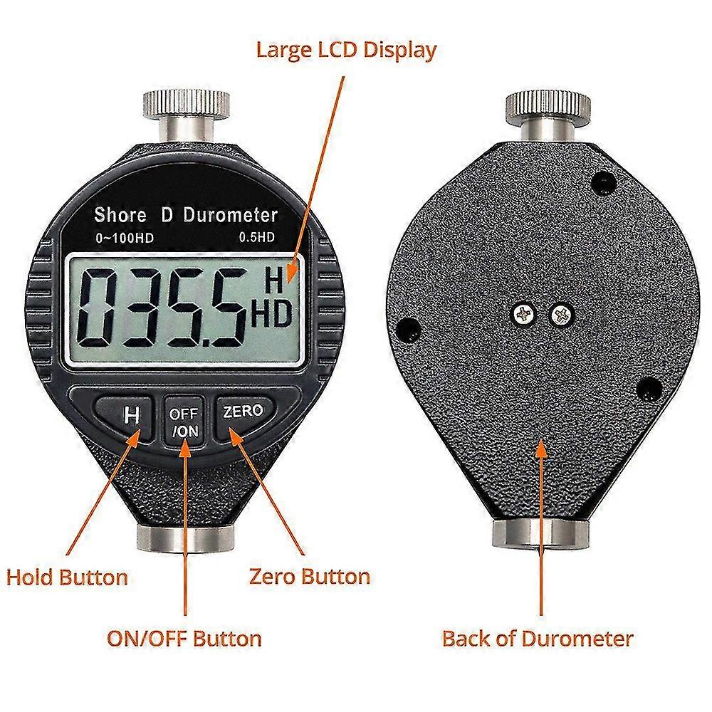 0-100hd Shore D Hardness Durometer Digital Durometer Scale With Large ...