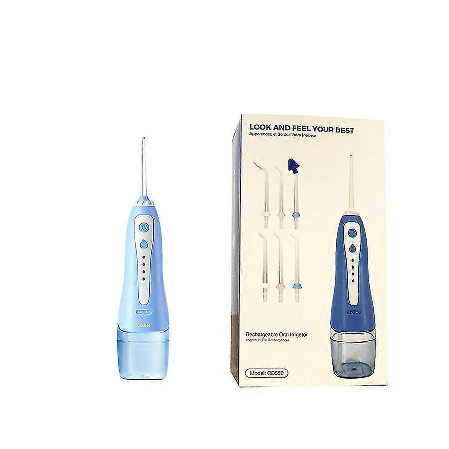 Oral irrigator portable water dental flosser usb rechargeable water jet ...