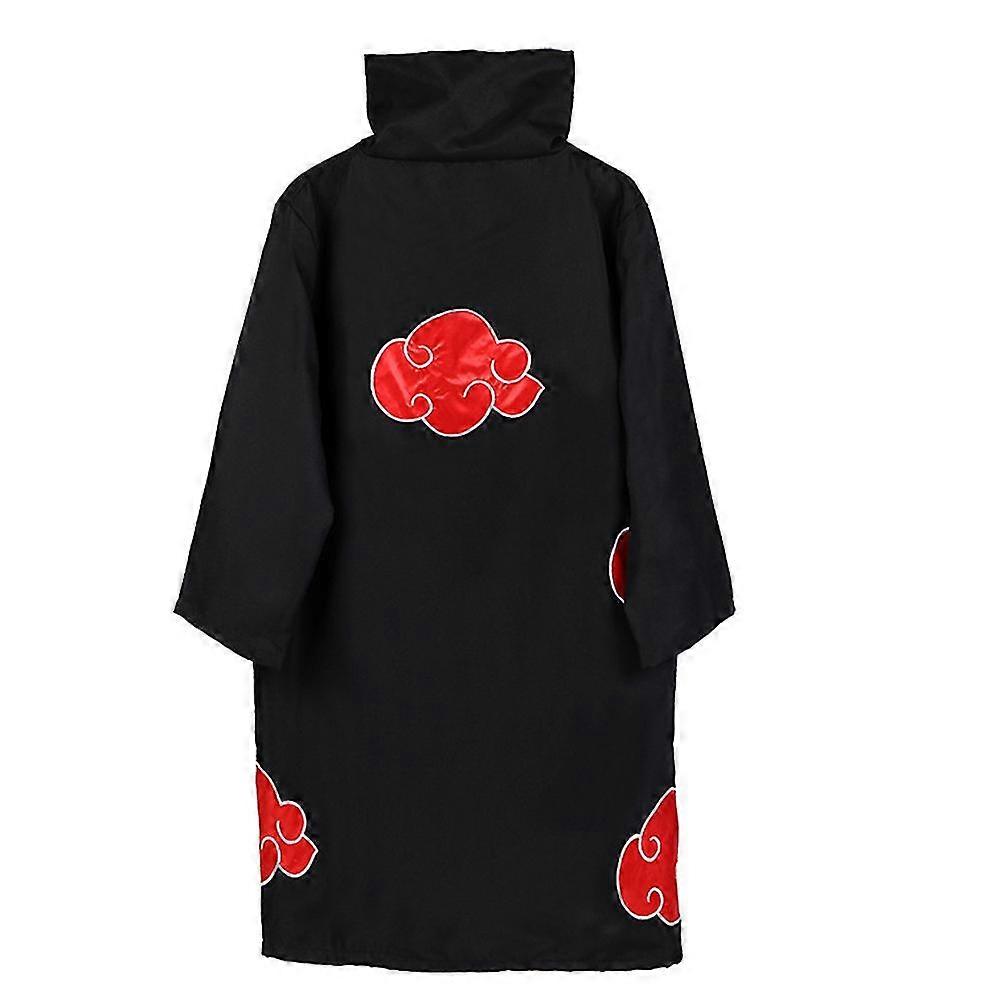 Anime Naruto Akatsuki Cloak Cosplay Costume Itachi Robe With Necklace ...