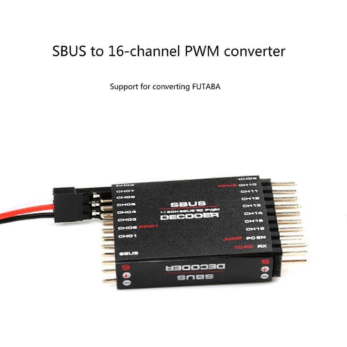 SBUS to 16CH PWM Converter SBUS to PWM/PPM Decoders Two Way PPM Support ...