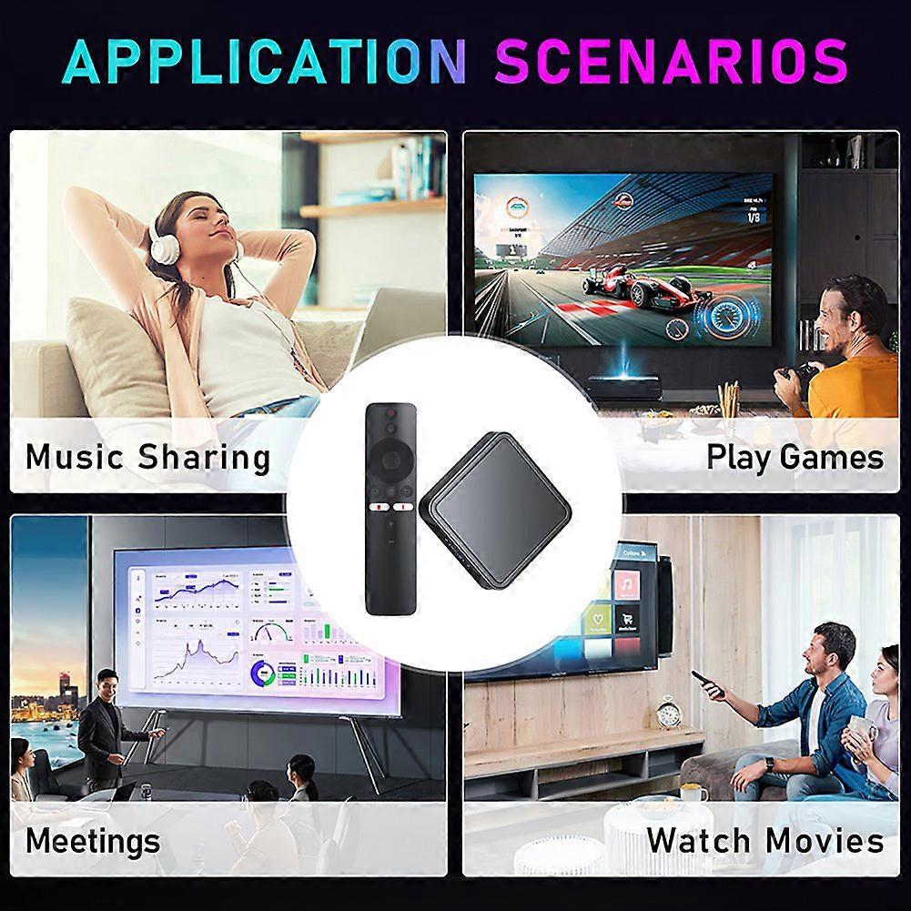 8K Set-top Box with Remotes Control Multiple Use Medias Player TV Box ...