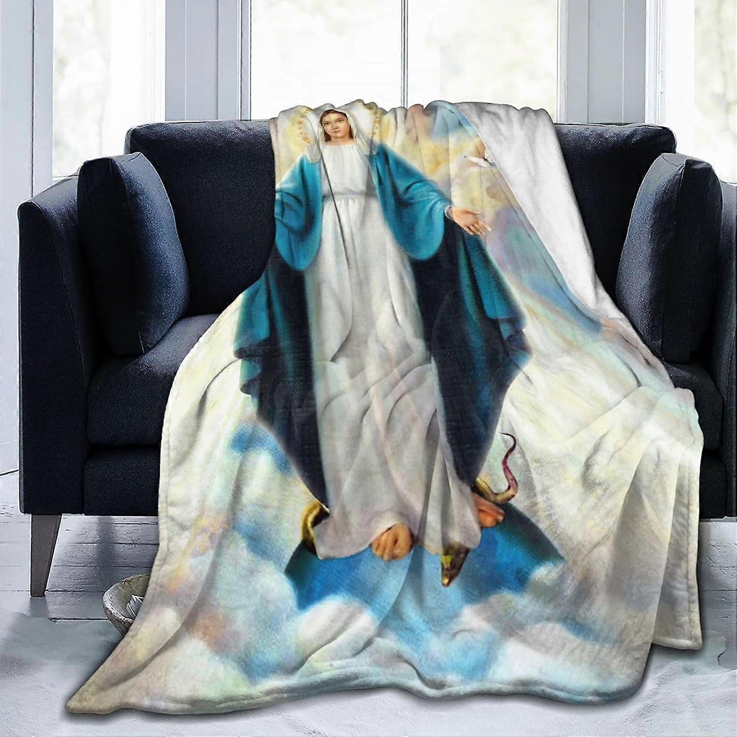 Virgin Mary Throw Blanket Mother of God Blanket Religious Gifts Women ...