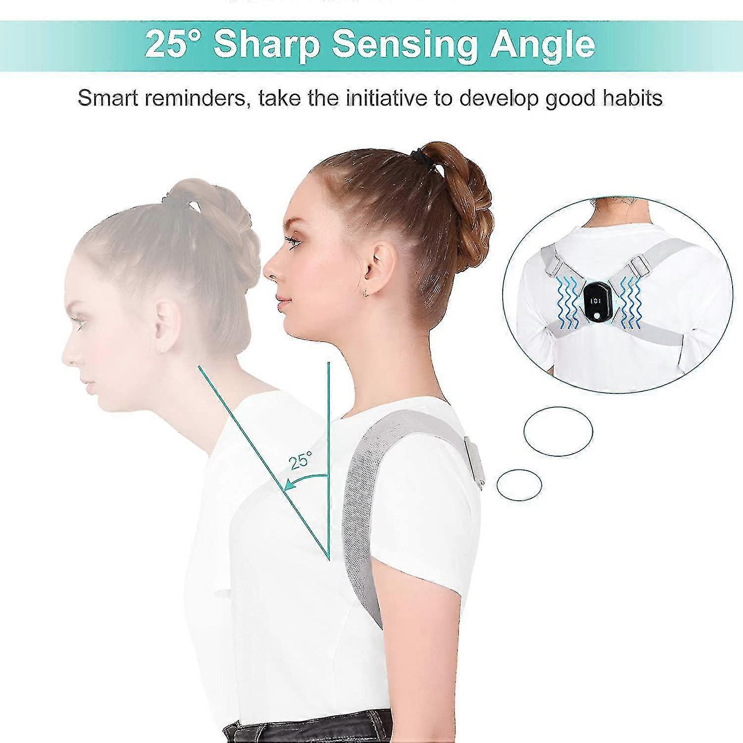 Posture Corrector For Men And Women, Posture Trainer With Smart Sensor ...