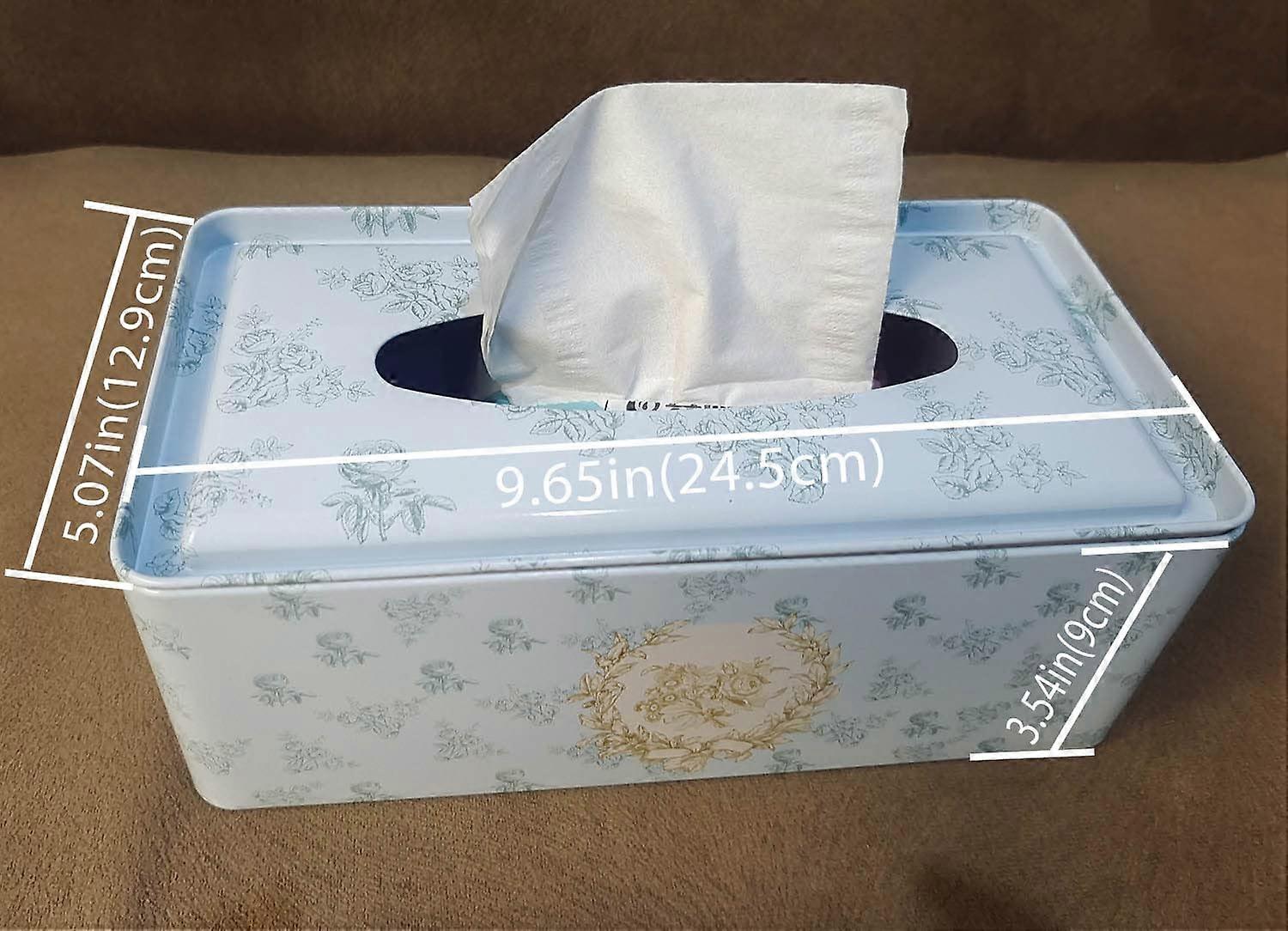 European Style Luxurious Rose Tissue Box Holder Cover Electroplating ...