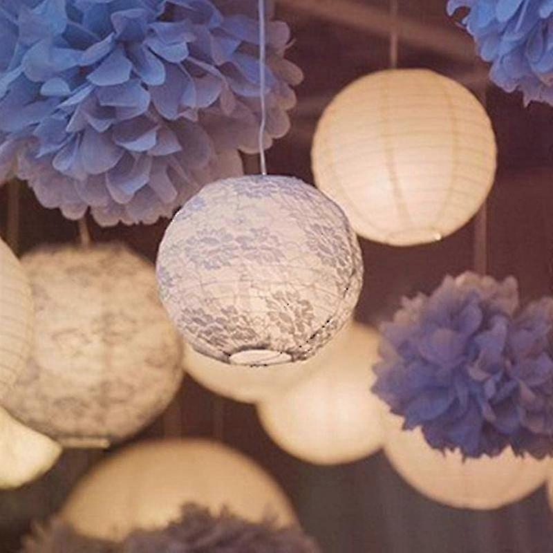 20 Pack Round White Paper Lantern,paper Lanterns Hanging Lanterns ...