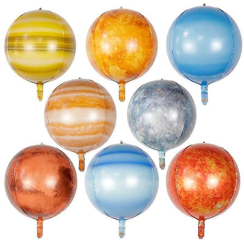22 Inch Solar System Birthday Balloons World Map Ball On Galaxy Planet ...