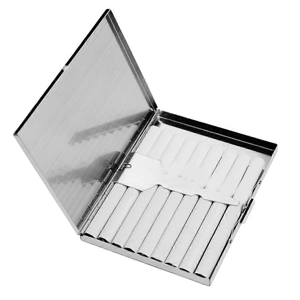 Ultra-slim Creative Stainless Steel Cigarette Carry Case Storage Box ...