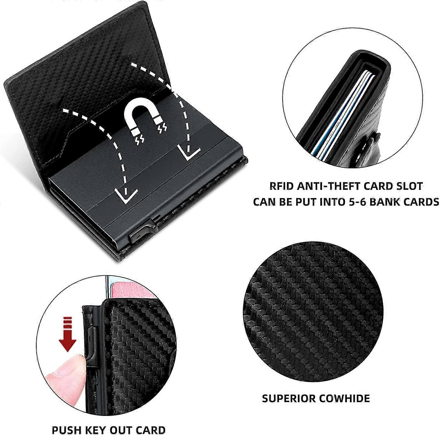 Airtag Wallet Genuine Leather Air Tag Wallet Rfid Technology Credit ...