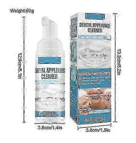 Aligner Cleaner Whitening Foam 60ml, Clean Retainer And Braces, For ...