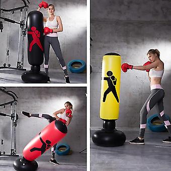 160cm oppustelig boksebold, med boksehandsker til børn, manuel ...
