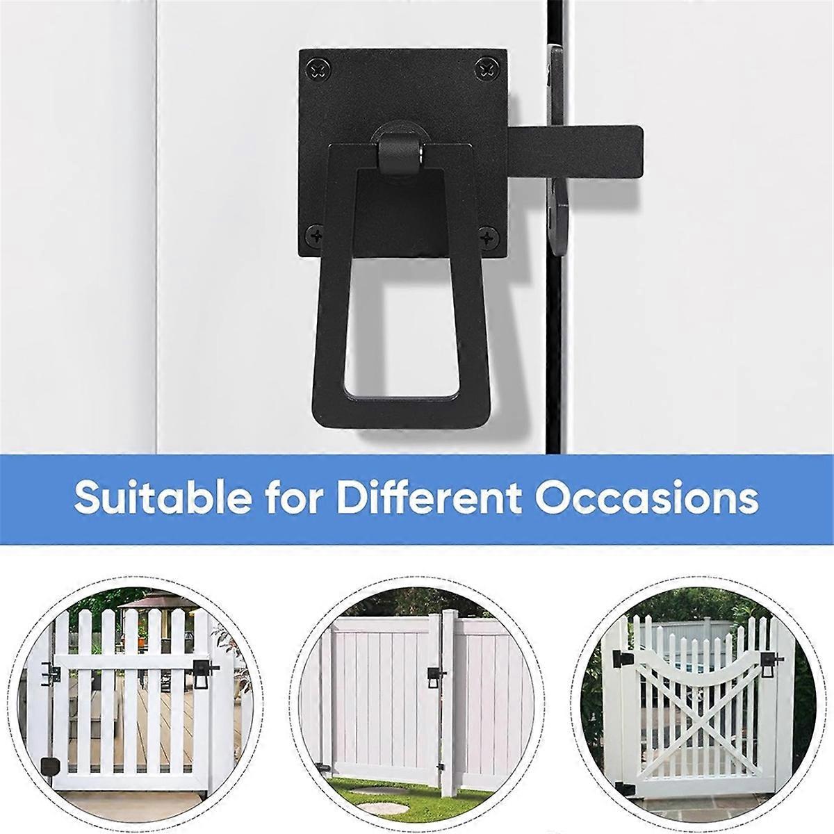 Heavy Duty Gate Latch, Double Side Gate Latches | Fruugo AU