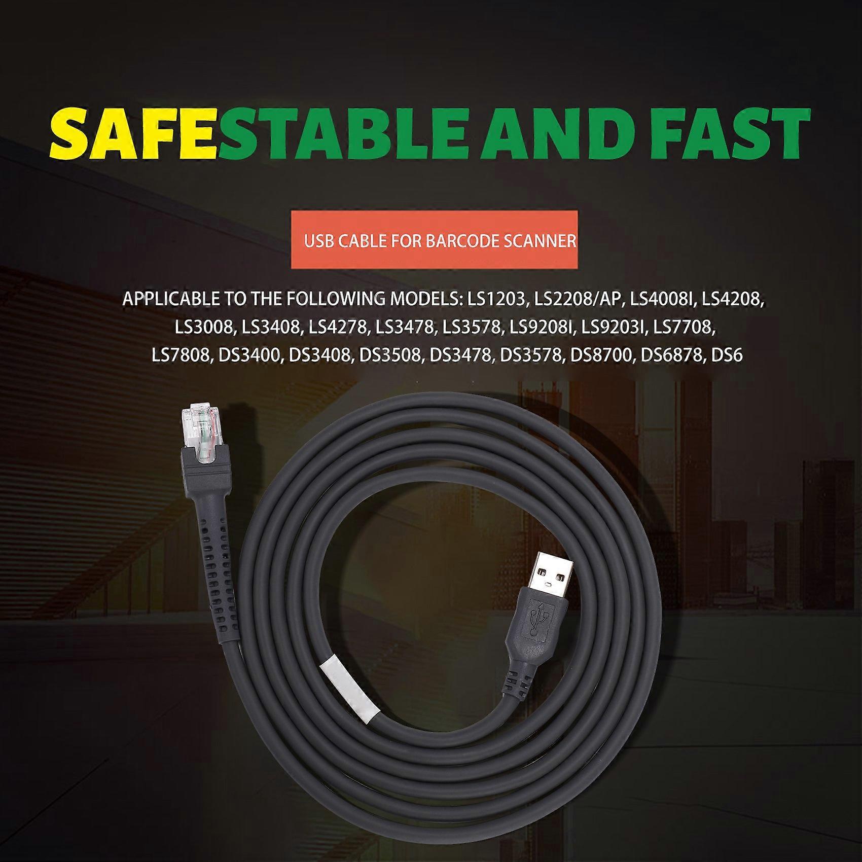 Scanner data cable LS2208 AP LS4208 DS9208 barcode scanner USB port ...