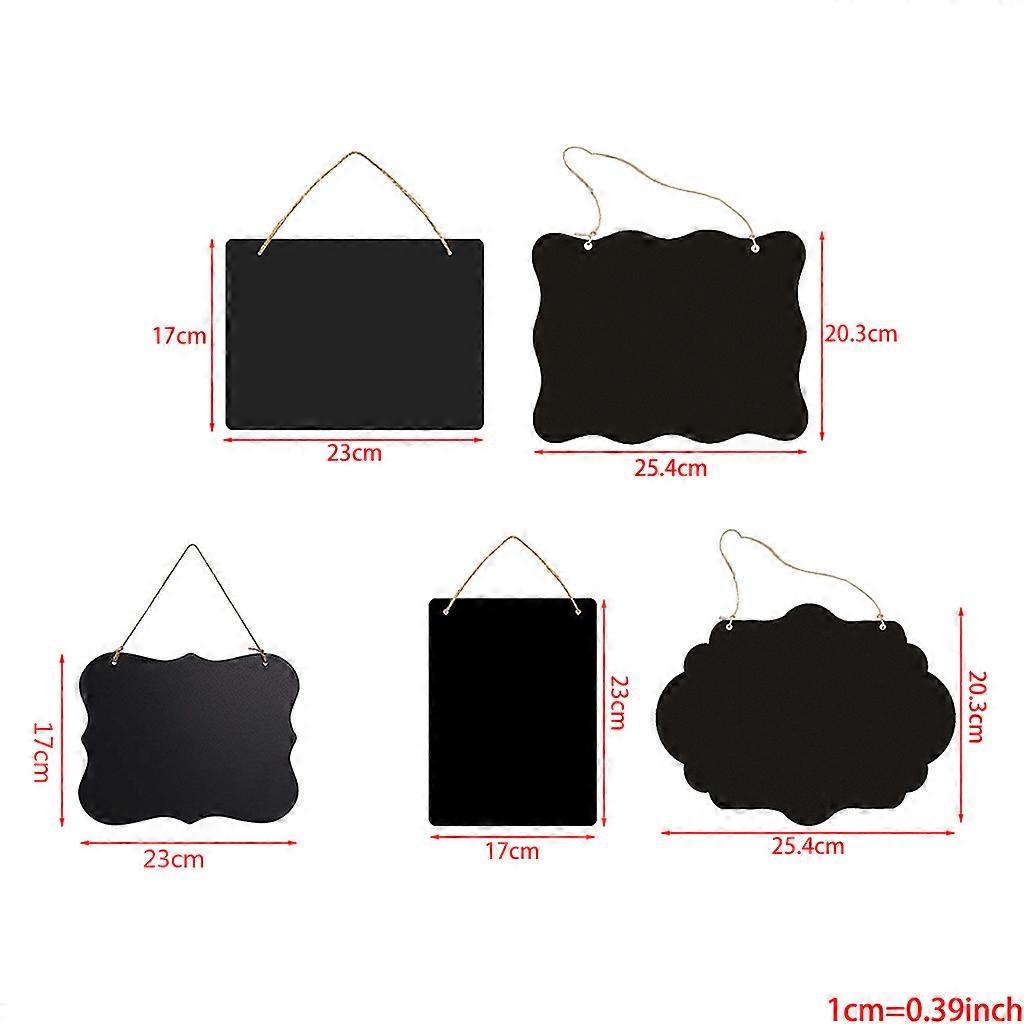 Double Sided Mini Chalkboards Signs Hanging Chalkboard Small Blackboard ...