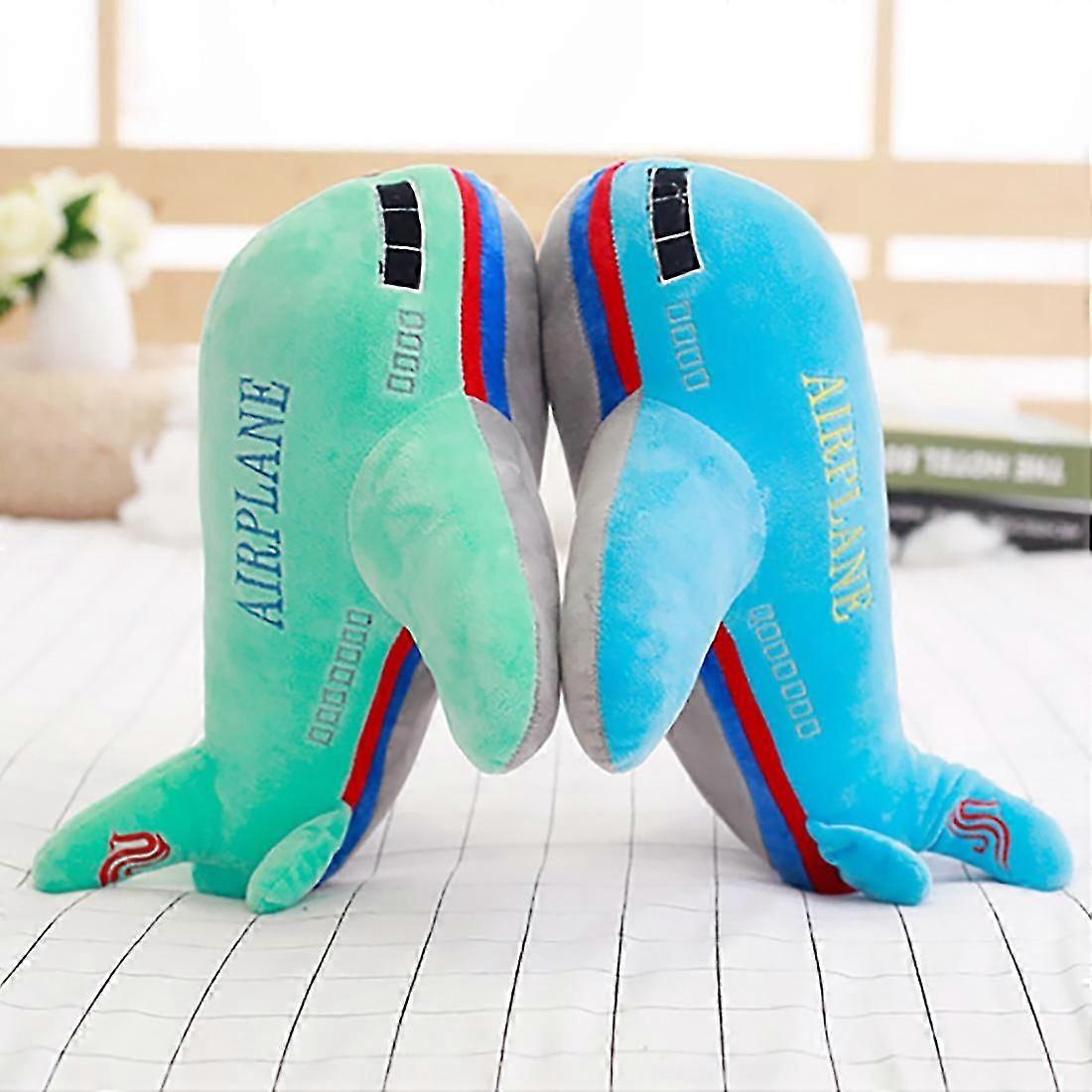 New 40cm Size Simulation Airplane Plush Toys Kids Sleeping Back Cushion ...