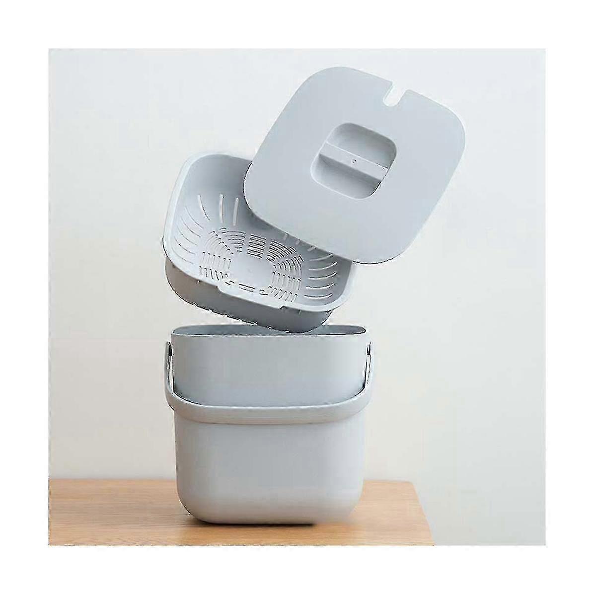 Organic Waste Compost Bin for Kitchen with Lid and Removable Liner ...