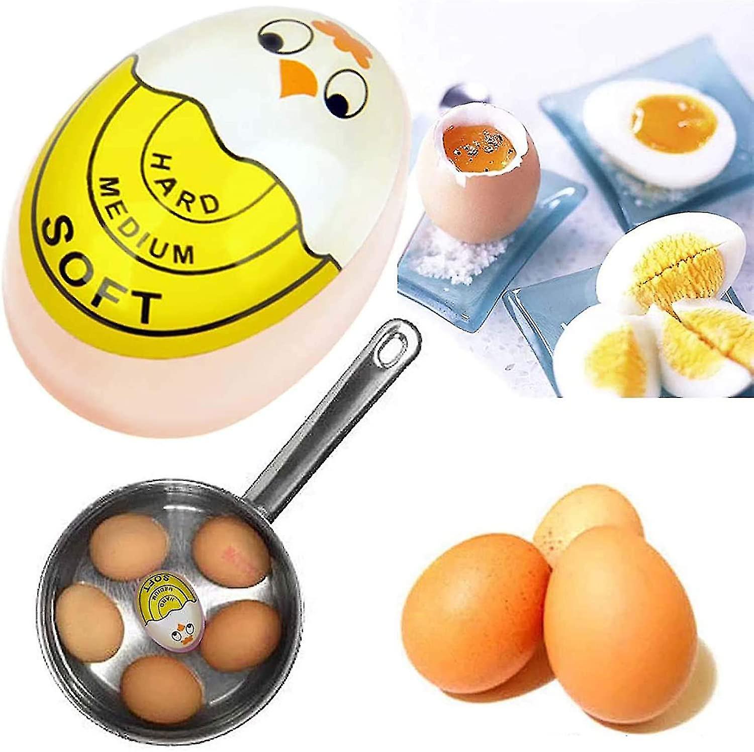 Egg Timer Sensitive Hard Soft Boiled Color Changing Indicator Tells ...