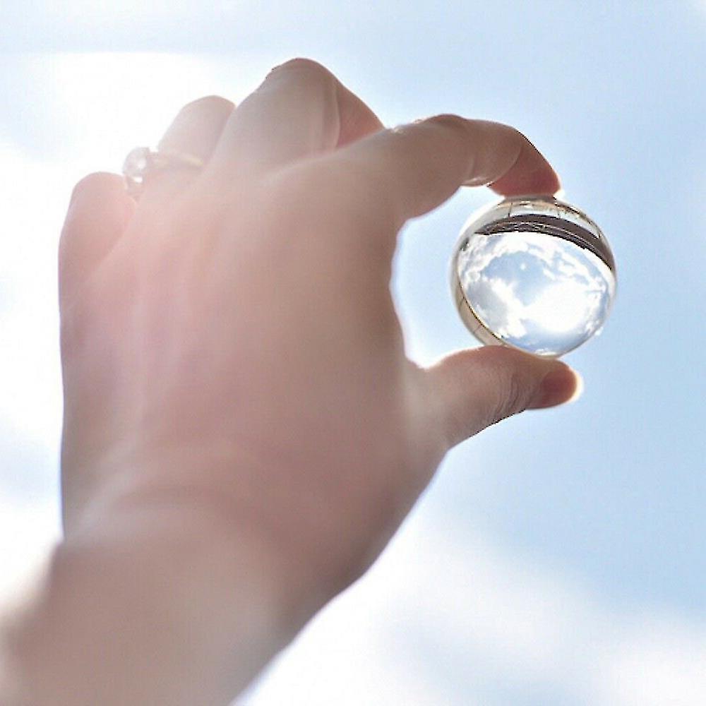 Transparent Color Glass Crystal Ball Sphere Photography Props Ball ...