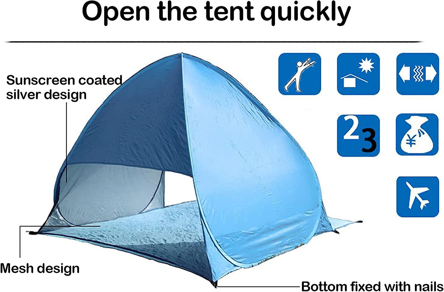 Grote pop-up strandtent draagbare automatische waterdichte ...