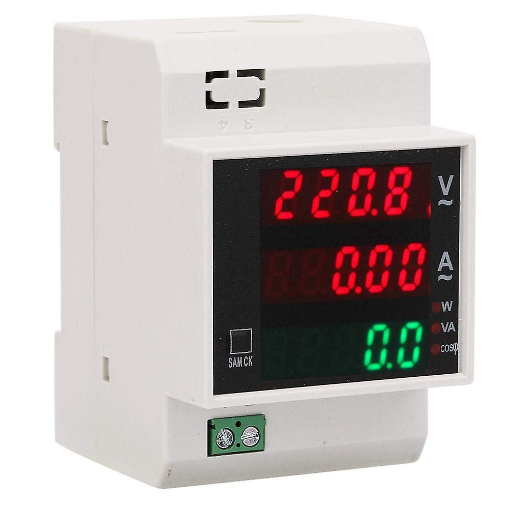Health Gear Power Meter Voltmeter Ammeter, Multi-functional Digital Din ...