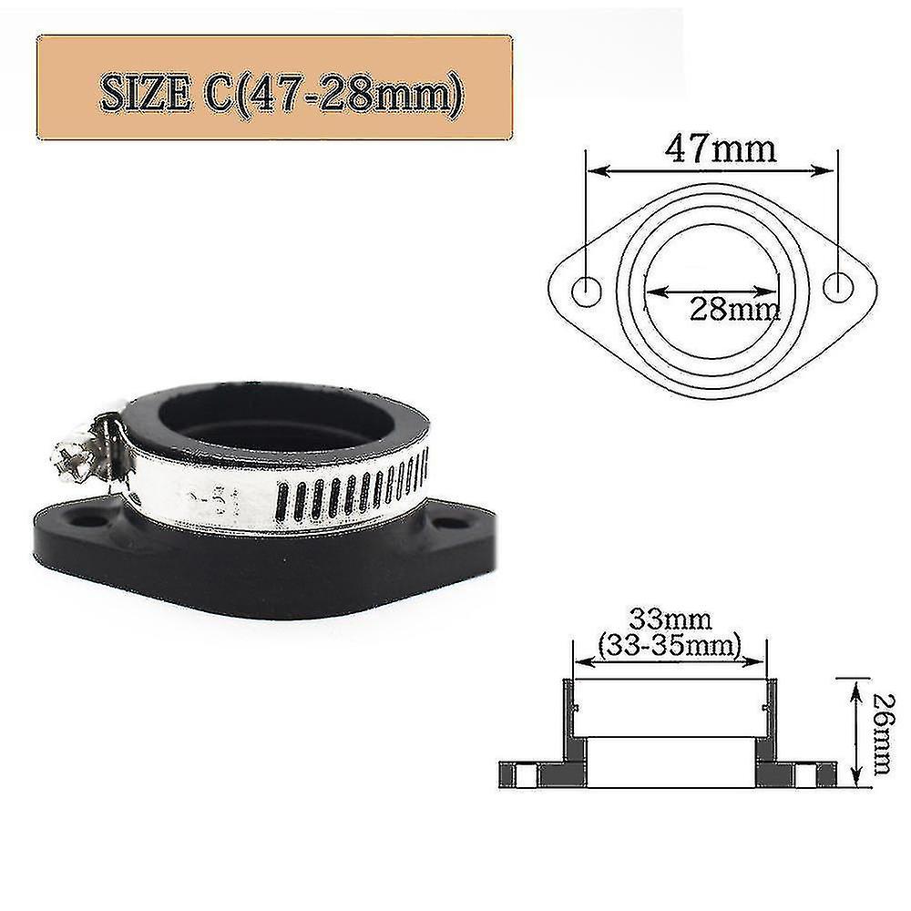 Carburetor Adapter Inlet Intake Pipe For Mikuni Oko Koso Keihin | Fruugo PL