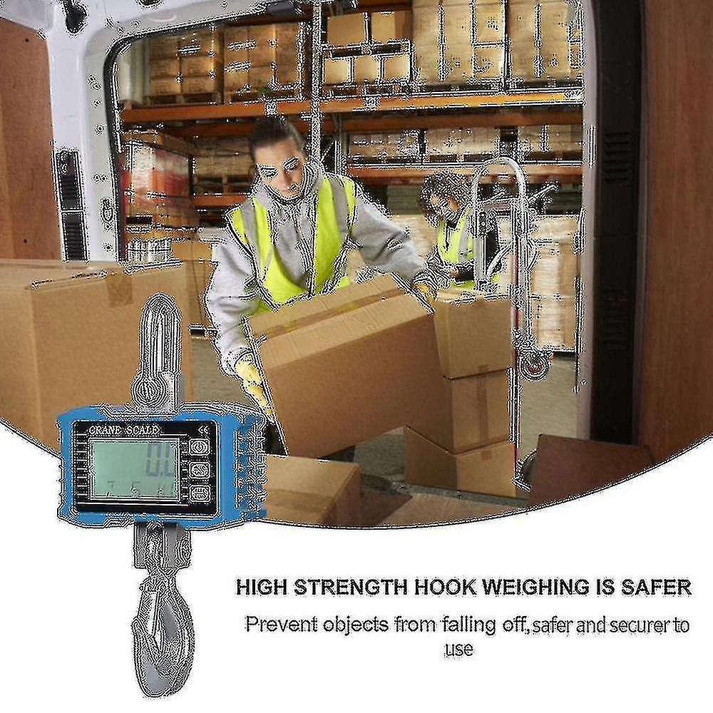Digital Hanging Scale 1000kg/ 2204lbs Portable Heavy Duty Crane Scale ...