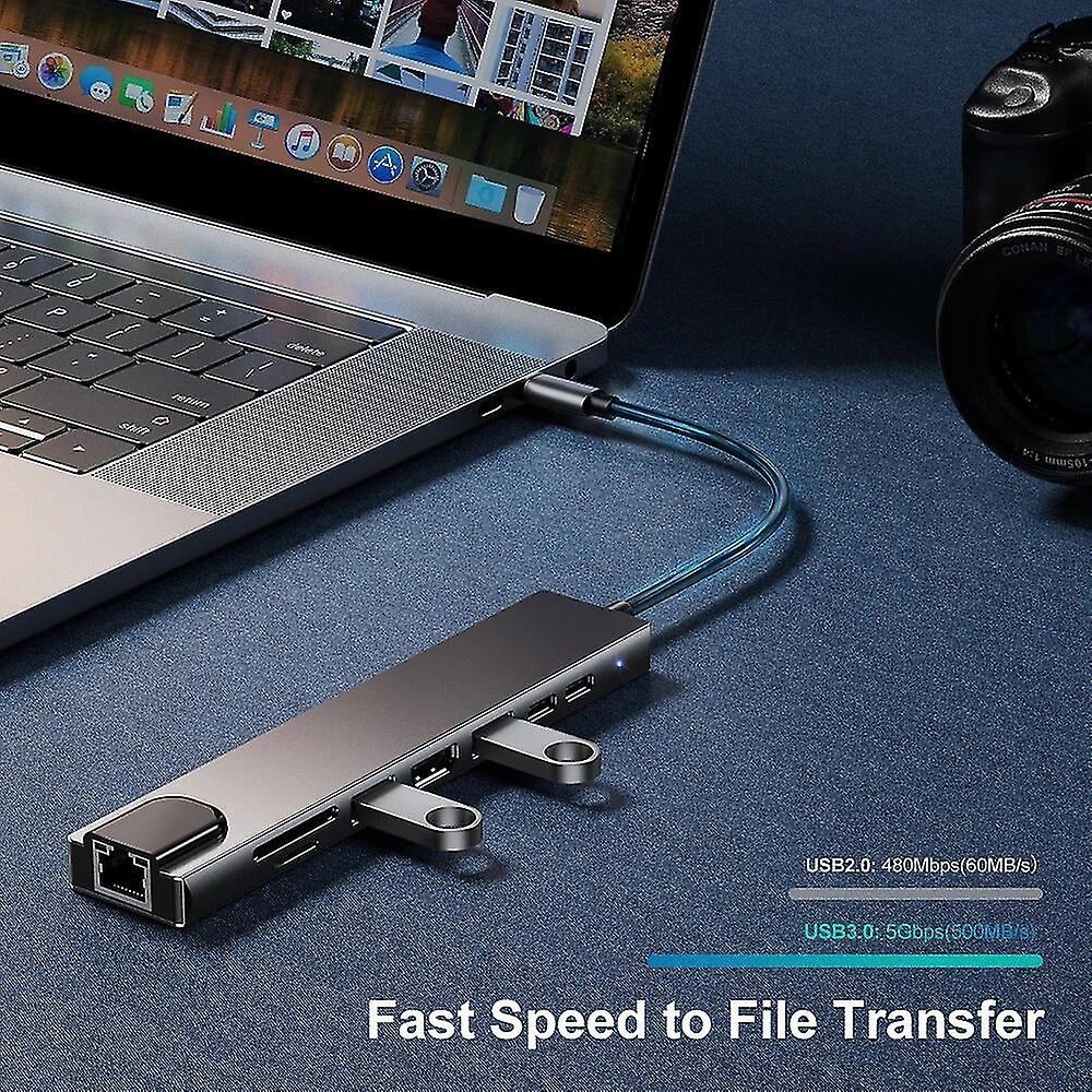 Usb C Type C Hub Splitter Usb Adapter To 4k Hdmi 3 0 Hub Multi Usb 3.0 ...