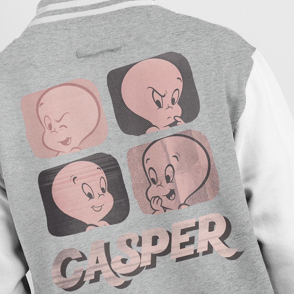 Casper The Friendly Ghost Facial Expressions Men's Varsity Jacket ...